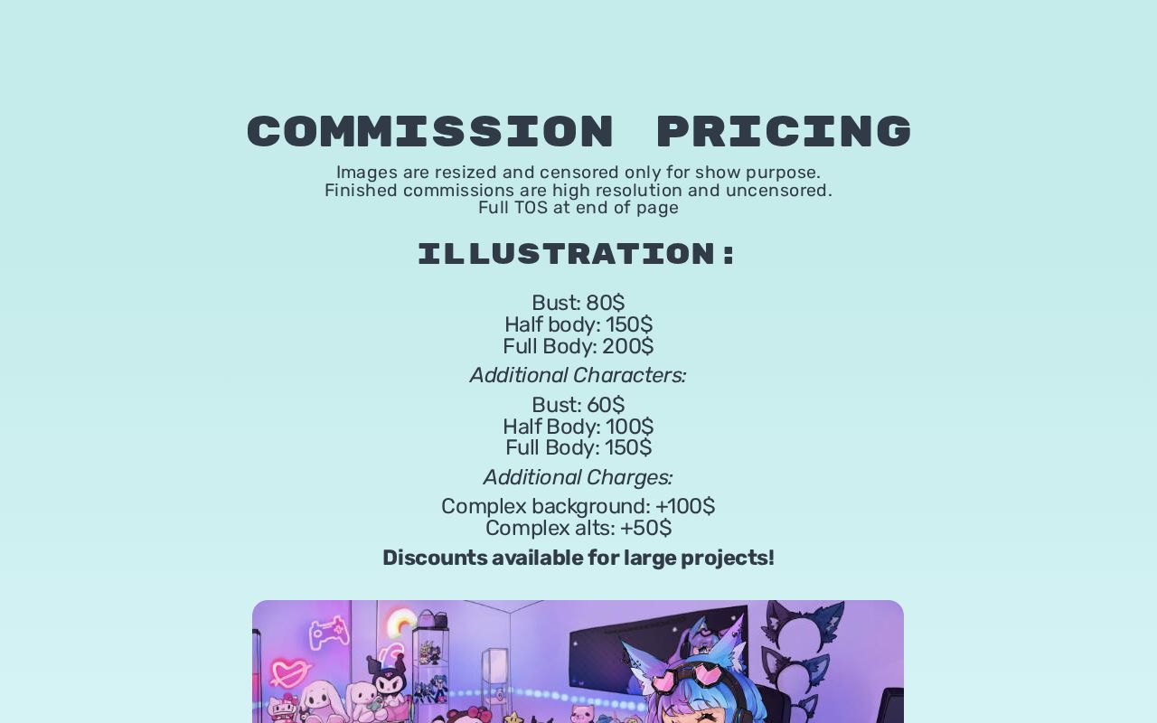 Commission Examples!